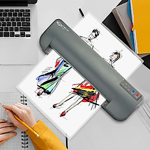 SINCHI 55-Second Warm-up, 13-inch Business Laminating Machine for 3-10 mil Laminating Sheets, 40 inches/Minute high Speed Thermal laminator Machine for Home/Office/School, Hot & Cold Lamination