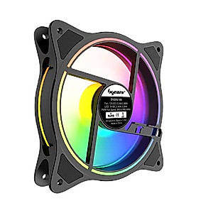 Bgears b-BlackWidow-RGB Black Gaming PC ATX case, Special Ripple effect Front Panel, Tempered Glass side. 2 x USB3.0, 3 x PWM 120mm ARGB Fans, Fan Controller with Remote, Support up to EATX board