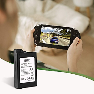 EBL 3.6V Lithium Ion Rechargeable Battery Pack 1200mAh（Real Capacity） Replacement Battery Compatible with Sony PSP 2000/3000 PSP-S110 Console