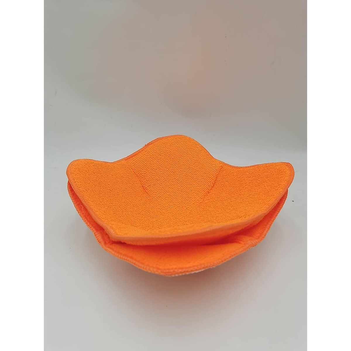 Set of 2 Orange Microwave Bowl Cloth Hot Pads Pot - Good Kitchen Accessories Bowl Holder to Protect Your Hands from Hot Dishes and Heating Soup - Microwave Bowls That Don't Get Hot for Polyester Plate