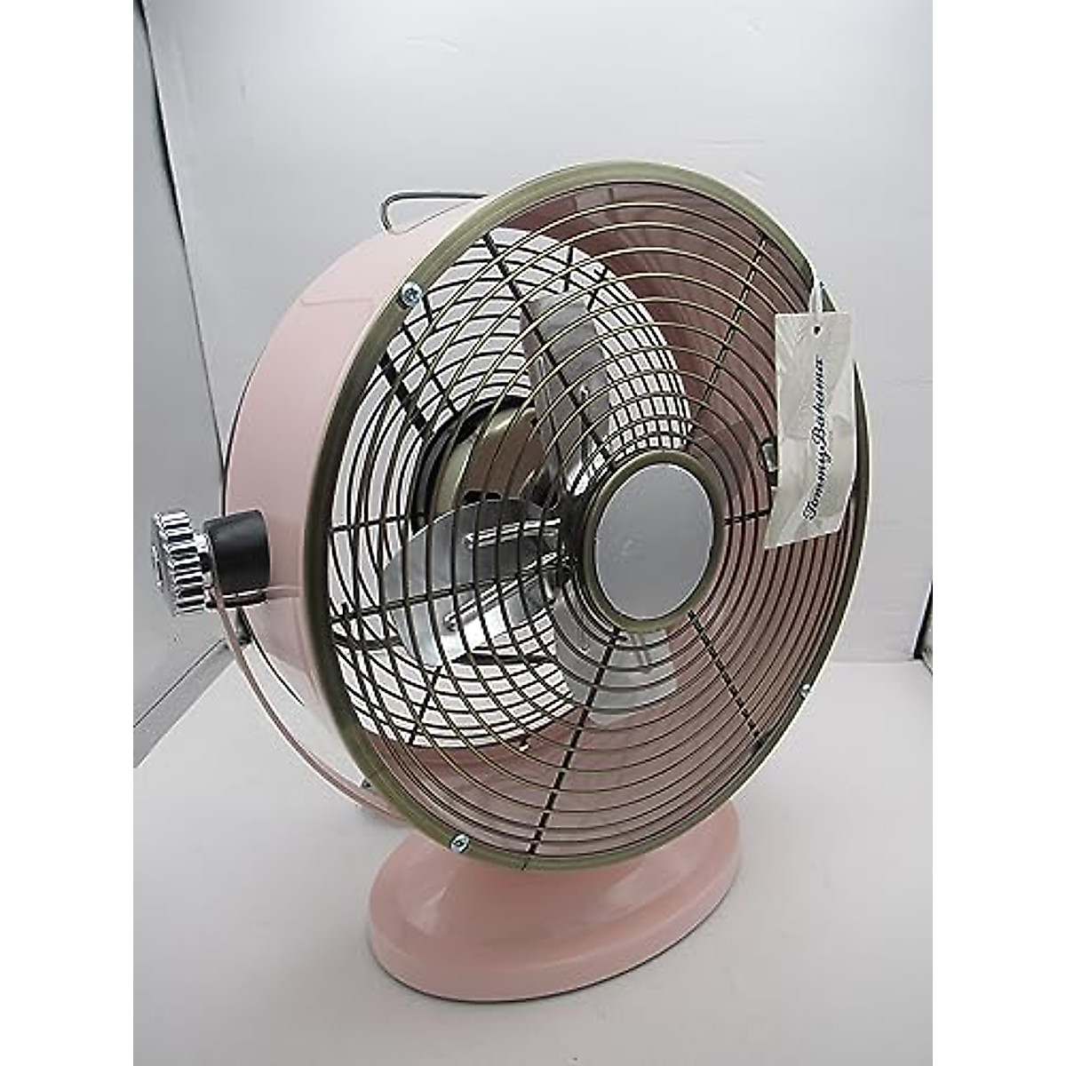 Retro Pedestal Desk Fan with Pivot Head 2 Speed 12 INCH