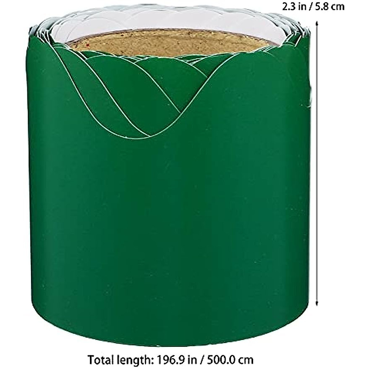 Bulletin Border Scalloped Border Trim for Classroom School Office Chalkboard Whiteboard Wall Decor 5M (Purple)