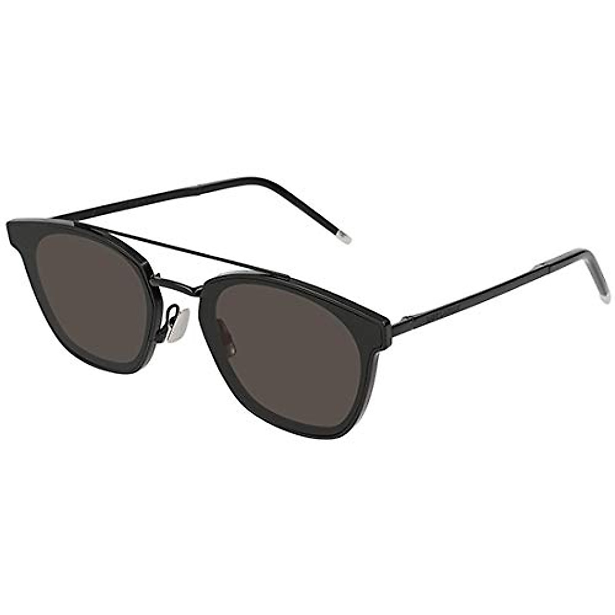 Saint Laurent Unisex Sunglasses Black Matte Frame, Grey Lenses, 61MM