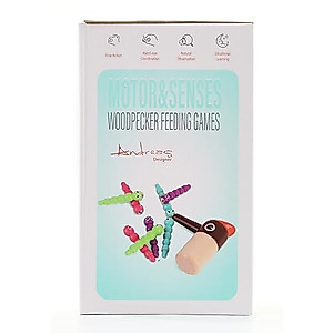 TOP BRIGHT Montessori Toys for 2 Year Old Girl and Boy Gifts, Fine Motor Skills Toddler Toys Age 2-4, Woodpecker Worm Toy Magnetic Bird Feeding Game