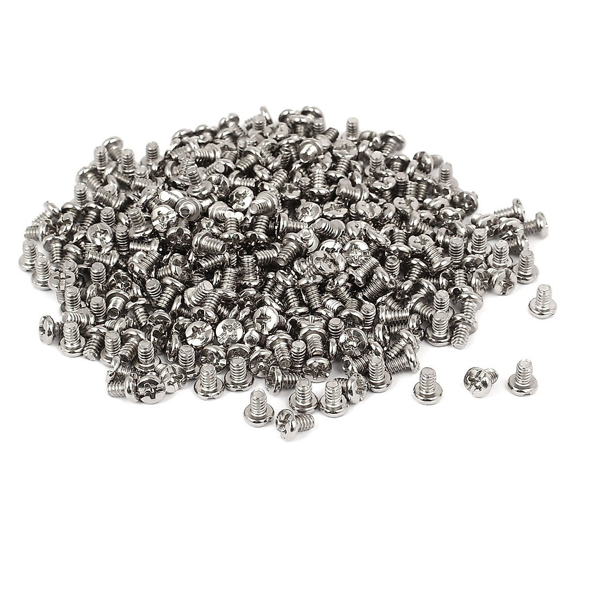 Aexit Desktop Computer Cleaning & Repair Nickel Plated Hard Drive Video Card PCI Bezel Screw Computer Screws #6-32 400pcs