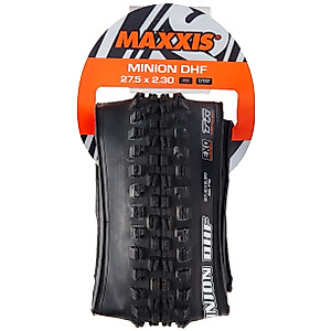Maxxis Minion DHF Folding Dual Compound Exo/tr Tyre - Black, 27 x 2.3-Inch