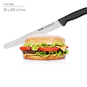 Ecco Bread Knife Large Sharp Stainless Steel Bread Knives Kitchen Knife (8.9" / 22.5cm Wide Bread Knife)