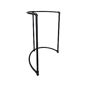 Only Hangers Black Pipeline Half Round Clothing Rack - Heavy Duty Industrial Pipe Rack, Plumbing Pipe Clothes Rack, Matte Black Finish