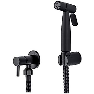 Kitchen Taps Black Bidet Toilet Sprayer Hygienic Shower Tap Bidets Bathroom Hand Shower Wall Mount Faucet Bathroom Accessories