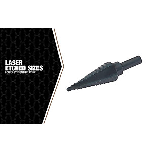 Southwire STEP BIT, DBL STRT FLUTE 3/16" TO 7/8"