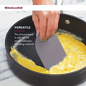 KitchenAid Gourmet Bowl Scraper, Set of 2, Aqua Sky/Sorm Grey