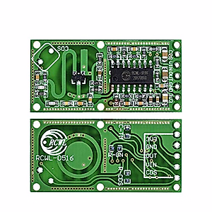 HiLetgo 5pcs RCWL-0516 RCWL 0516 Microwave Radar Sensor Human Sensor Body Sensor Module Induction Switch Module Output 3.3V