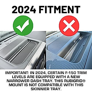 Bulletpoint RubiGrid Metal Dash Mount Phone Holder & Action Camera Mount Compatible with 2021-2024 Ford F-150 and Ford Raptor