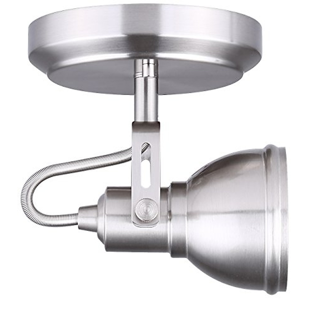 CANARM ICW622A01BN10 LTD Polo 1 Light Ceiling/Wall, Brushed Nickel with Adjustable Head