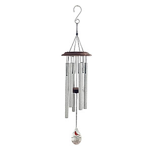 Memorial Cardinal Wind Chime Gift Large 34 inch Deep Tone Gifts After the Loss of a Loved One for Outdoor Porch Patio Windchimes or Memorial Gardens