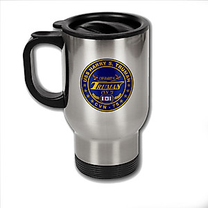 ExpressItBest Stainless Steel Coffee Mug with U.S. Navy USS Harry S. Truman (CVN-75) emblem