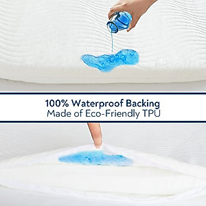 Waterproof Replacement Bassinet Mattress, Waterproof Bassinet Mattress Pad Cover and 100% Cotton Sheet(White)