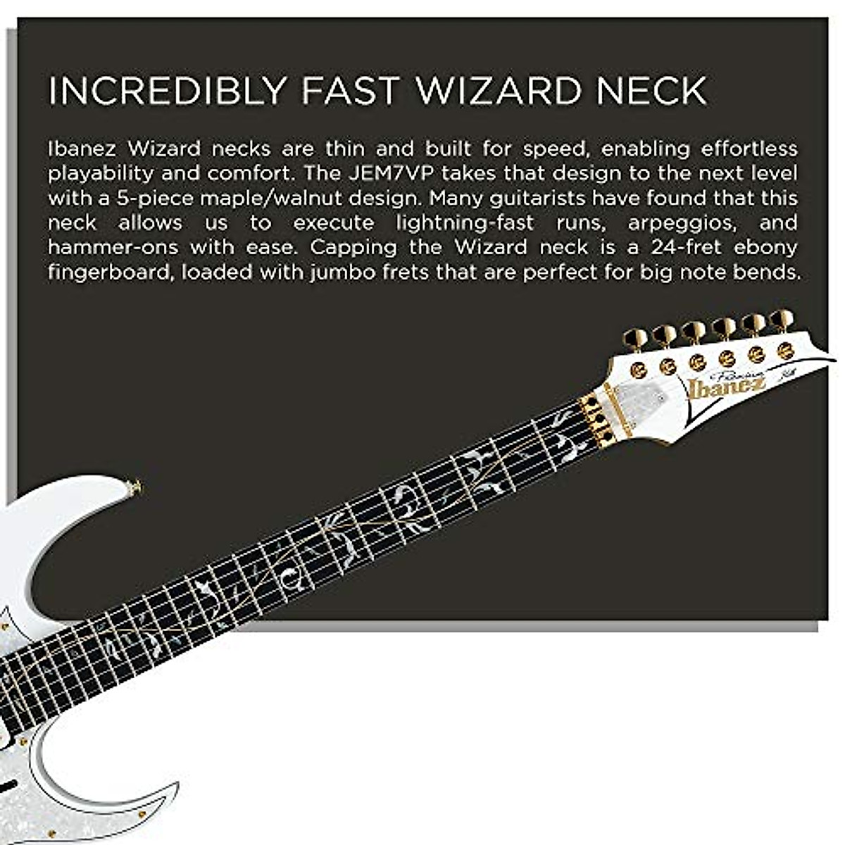 Ibanez Steve Vai Signature Premium JEM7VP - White