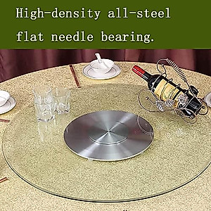Turntable Glass Turntable Clear Round Rotating Food Tray, Lazy Susan Turntable for Dining Table, Daily Household, Hotel, Walkway Snack Booth, Teahouse Use Lazy Susan Turntable (Color : Transparent,