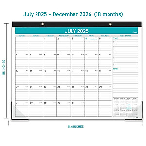 2023 Desk Calendar- 12 Monthly Desk/Wall Calendar, January 2023- December 2023, 12'' X 17'', Desk Calendar 2023 with Large Ruled Blocks for Planning and Organizing for Home or Office