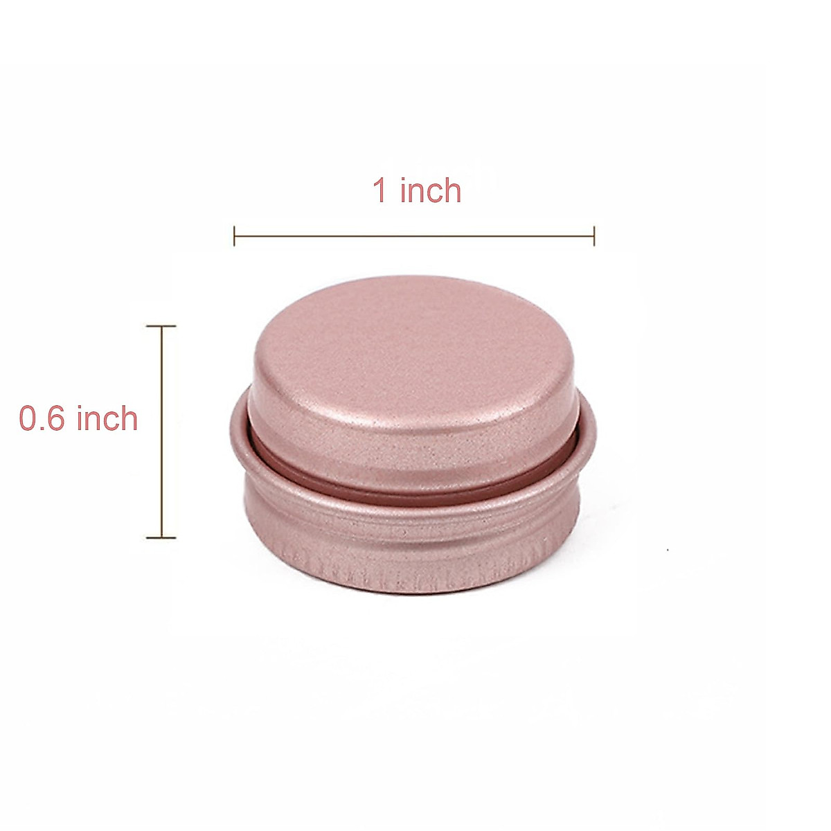 Warmword 25 Pcs Metal Round Tins Aluminum Tin Cans with Screw Lid, 0.18 Ounce,for Lotion Bars, Balms, Spices, Beard Balm, Crafts