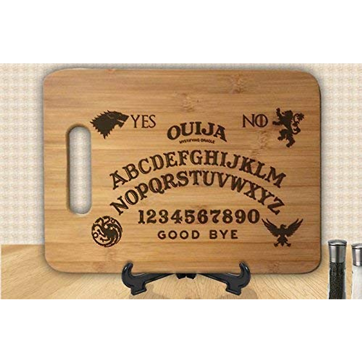 Ouija Board Anniversary Wedding Gift Personalized Cutting Board Engagement Bamboo Cutting Board Chopping Block