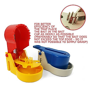 made2catch Pack of 6 Easy Use Mouse Traps - Model 2016 (Random Colors) - Easy Set Snap Mouse Trap - Reusable Humane Mouse Traps That Work - Mice,Voles and Small Rodents Control - Random Colors