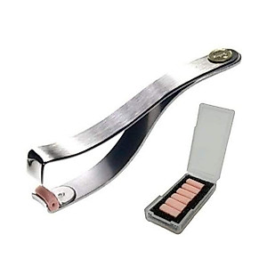Preo Prima Shogyo Japanese Partial Eyelash Curler, Inner Corner/Outer Corner Precision Lash Curl Up Tool, Made in Japan (Included 6 Replacement Rubber) C-2000