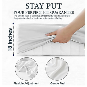 Egyptian Cotton Queen Sheets Deep Pocket 100% Egyptian Cotton Sheets 800 Thread Count Bed Sheet 4 Piece - Extra Long-staple Cotton Sheets and Breathable & Sateen Weave Bed Sheet (White)