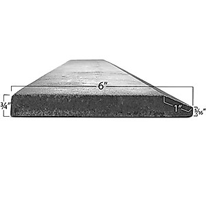 Titan Attachments Cutting Edge 66" Bucket Hardened Carbon Steel Unpainted