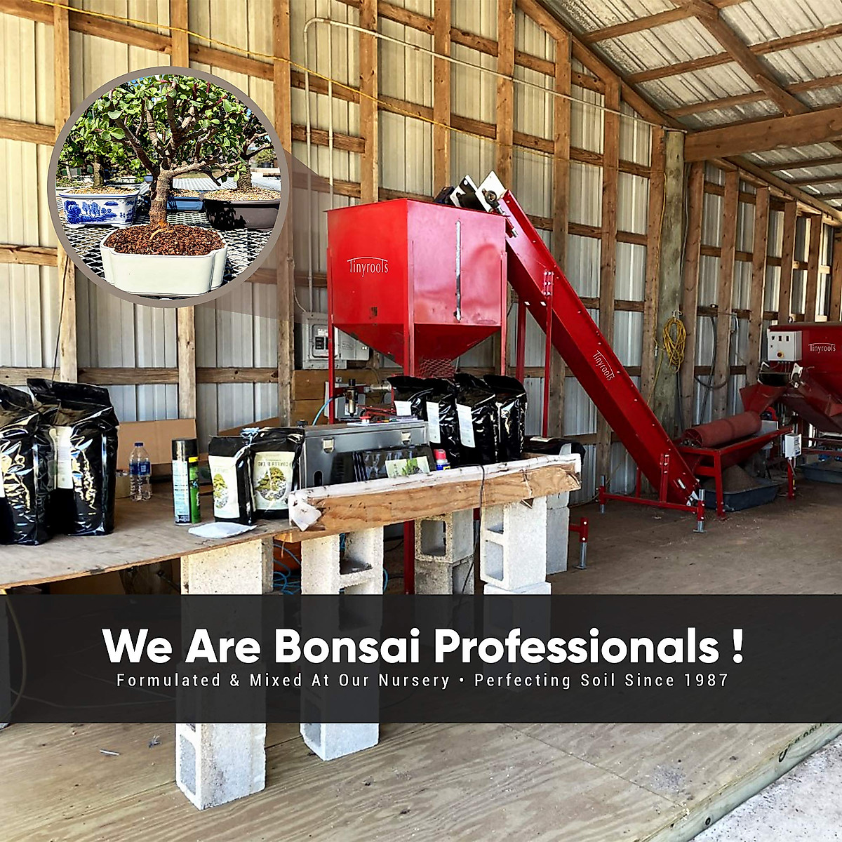 Bonsai Outlet Bonsai Soil Mix - Tinyroots All Purpose Bonsai Soil Mix Ready to Use Blend, Used for All Varieties of Bonsai Trees, 2.5 Gallons