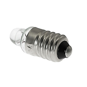 SQXBK 10PCS 2.5V0.3A Mini Screw Base Light Bulbs E10 Screw Base Flashlight Bulbs Light Mini Lamps Miniature Screw Base Light Bulbs for Home Experiment Circuit Electrical Test Accessories