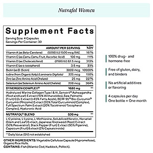 Nutrafol Women's Hair Growth Supplement | Ages 18-44 | Clinically Proven for Visibly Thicker & Stronger Hair | Dermatologist Recommended | 3 Month Supply