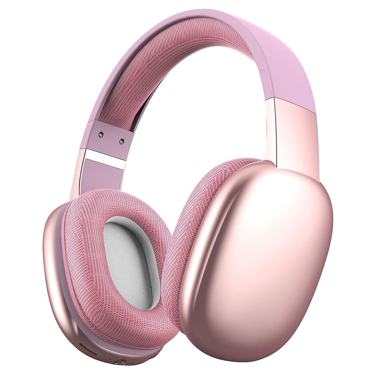 Gabba Goods Wireless Over Ear Bluetooth Headphones with Microphone - Wireless Headset -Noise Reduction - Bluetooth, Wired,Built in Micro SD for Travel, Home, Work TV,PC,Gaming,Cellphone (Pink)