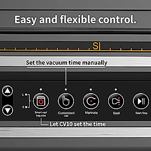 Wevac Chamber Vacuum Sealer, CV10, ideal for liquid or juicy food including Fresh Meats, Soups, Sauces and Marinades. Compact design, Heavy duty, Professional sealing width, Commercial machine