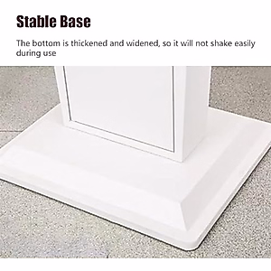 Metal Podium Floor-Standing Lecterns Simple Elegant Podium Stand with Storage Space Pulpits with Tilting Top Shelf Lecterns