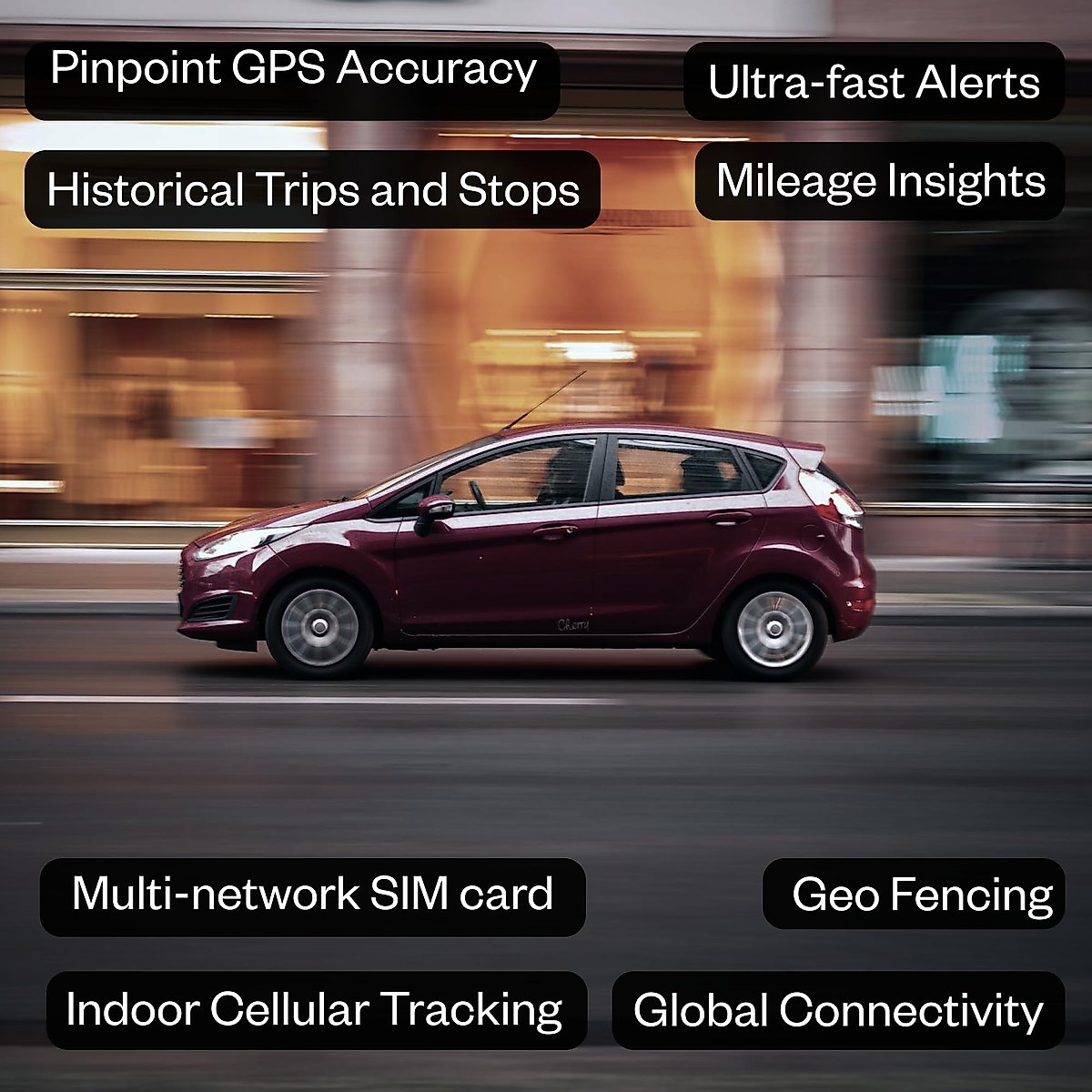 Spytec Anti-Theft Plug-in Car GPS Tracker, Real-Time 5 Second Updates, Ignition On/Off Alerts, Vehicle Movements, Personal & Work Car Monitoring | Unlimited US & Worldwide Tracking App - Low Cost Plan