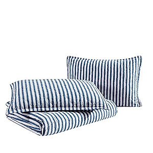 Stone Cottage - Queen Quilt Set, Super Soft Reversible Bedding with Matching Shams, Luxurious Room Essentials (Willow Way Indigo, Queen)