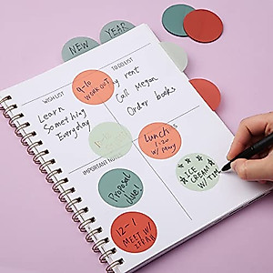 Mr. Pen- Transparent Sticky Notes, 200 Pcs, Pastel Colors, Round Translucent, See Through Bible Sticky Notes