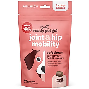 Hip and Joint Chews for Dogs | Dog Glucosamine Chews for Comfort & Mobility with Chondroitin MSM & Turmeric | Dog Joint Supplement for All Ages & Sizes | NASC Certified & Made in The USA | 90 Chews