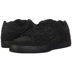 DC Men's Pure Casual Low Top Skate Shoe, Black/Pirate Black, 10 D US