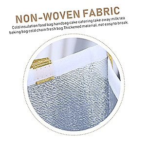 ULTECHNOVO Packing Cold Insulation Portable Plastic Shopping Bags Ice Packs for Lunch Bags Backpacking Food Insulated Bag Food Delivery Bag Insulated Grocery Bag Cake Packing Bag Thermal Bag