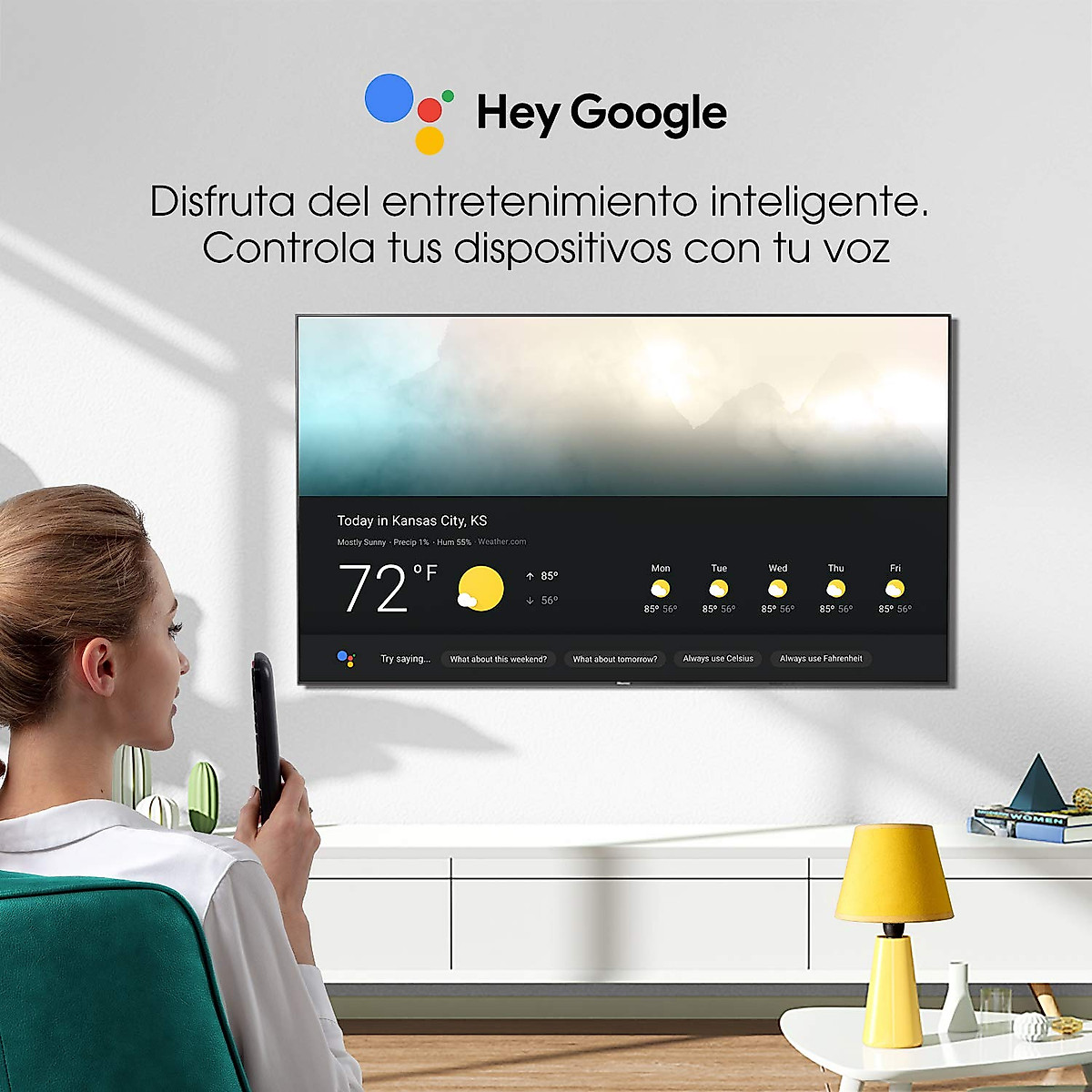 Hisense 40-Inch 40H5500F Class H55 Series Android Smart TV with Voice Remote (2020 Model)