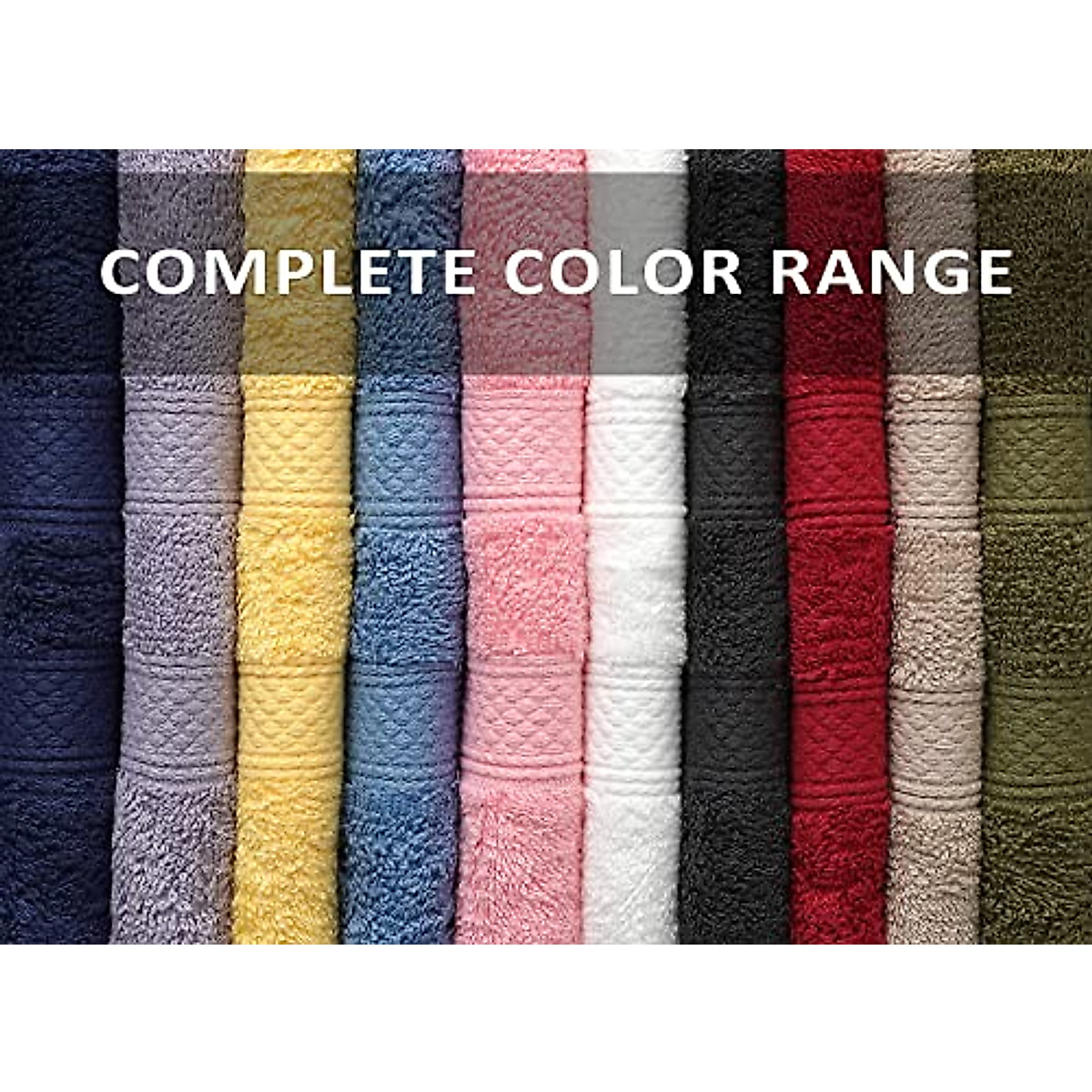 ZUPERIA Classic Hand Towels - 10 Pack - 16" x 28" - Ultra Soft 100% Cotton Large Bathroom Towels, Highly Absorbent Towel for Bathroom, Ideal for Pool, Home, Gym, Spa, Hotel (Assorted)