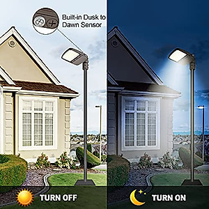 CINOTON LED Parking Lot Lighting with Dusk to Dawn Photocell, Commercial LED Shoebox Light Slip Fitter 5000K Daylight Large Area Yard Street Lights, Waterproof IP65 Outdoor Pole Light 150W, Pack of 2