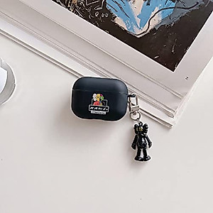 Airpod Frosted Case,Compatible Airpod 1/2 Case Cover with Keychain Shockproof Anti Lost Protective Case Cover. (Balloon Bear)