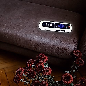 GMXT Remote Cover for Roku TV Remote Control, Battery Cover for TCL Hisense Roku TV Steaming Stick 4k 4K+ Roku Voice Remote, Universal Silicone Sleeve Case with Glow in The Dark (White)