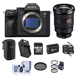 Sony Alpha a7S III Mirrorless Camera with 16-35mm f/2.8 Lens Bundle with 128GB SD UHS-II V90 SD Card, Filter Kit, Extra Battery, Compact Charger, Memory Wallet, Cleaning Kit
