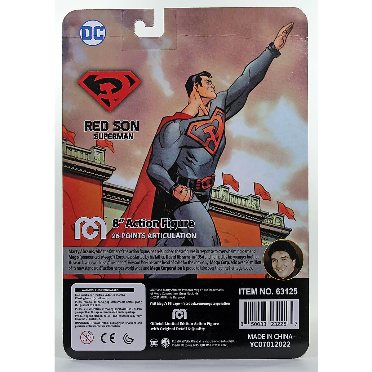 MEGO DC Heroes RED Son Superman PX 8IN AF
