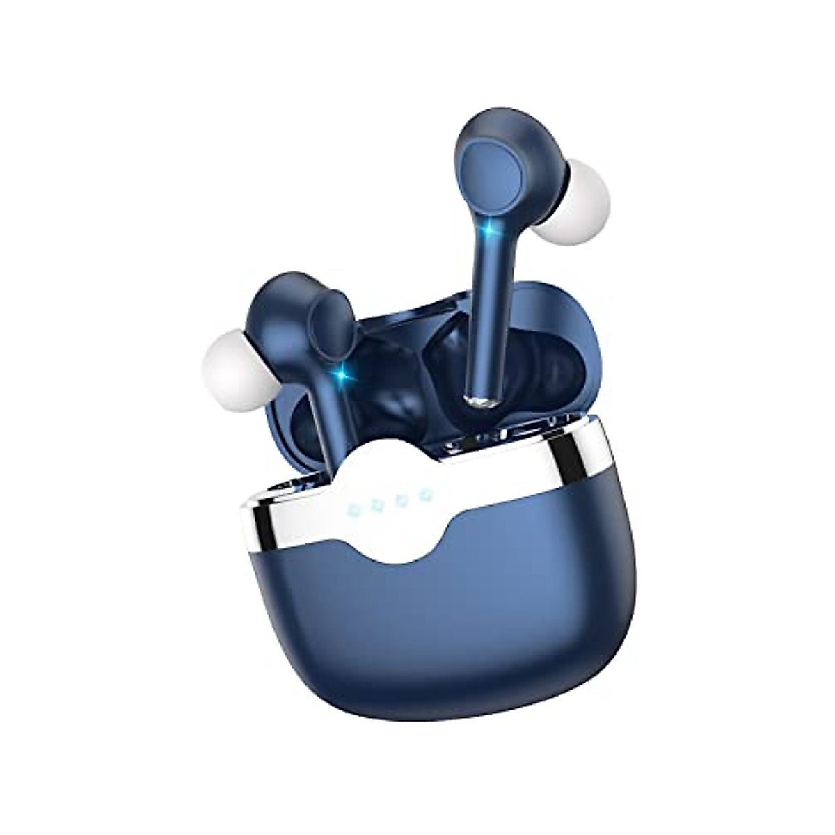 Earbuds Wireless, Noise Cancelling ENC Clear Call Ear Buds with 4 Mic,Bluetooth Headphones 4 Dynamic Drivers,Waterproof Earphones, Immersive Sound Premium Stereo Headset for iPhone Android(Blue)